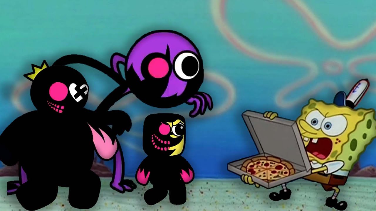 Dr Livesey Corrupted Rainbow Friends (Purple, Pink and Player) trying ...