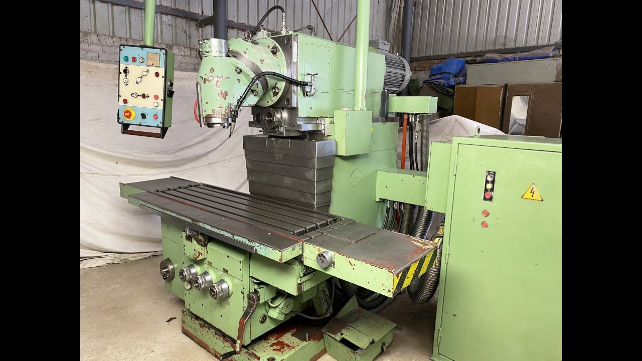 TOS FGS 32/40 Horizontal & Vertical Milling Machine - YouTube