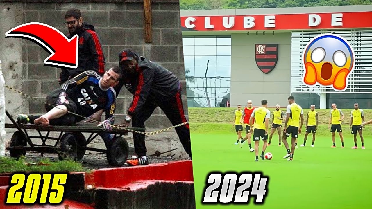 A INCRÍVEL EVOLUÇÃO DO CT DO FLAMENGO - LINHA DO TEMPO! ANTES E DEPOIS ...