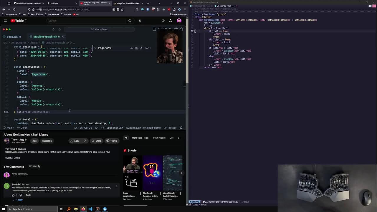 Leetcode + The Odin Project + scheduler development using Neovim - YouTube