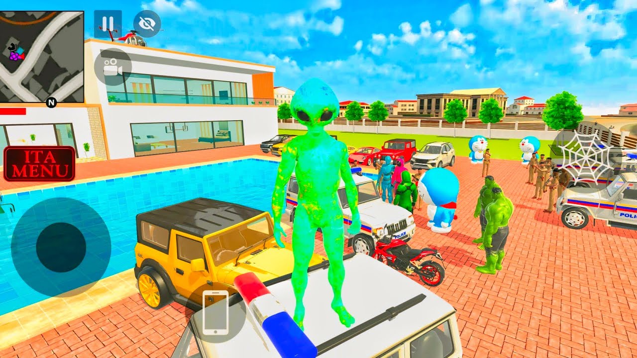 Indian Police HQ UNDER ATTACK by Aliens Doraemon Squad Saves Day - YouTube
