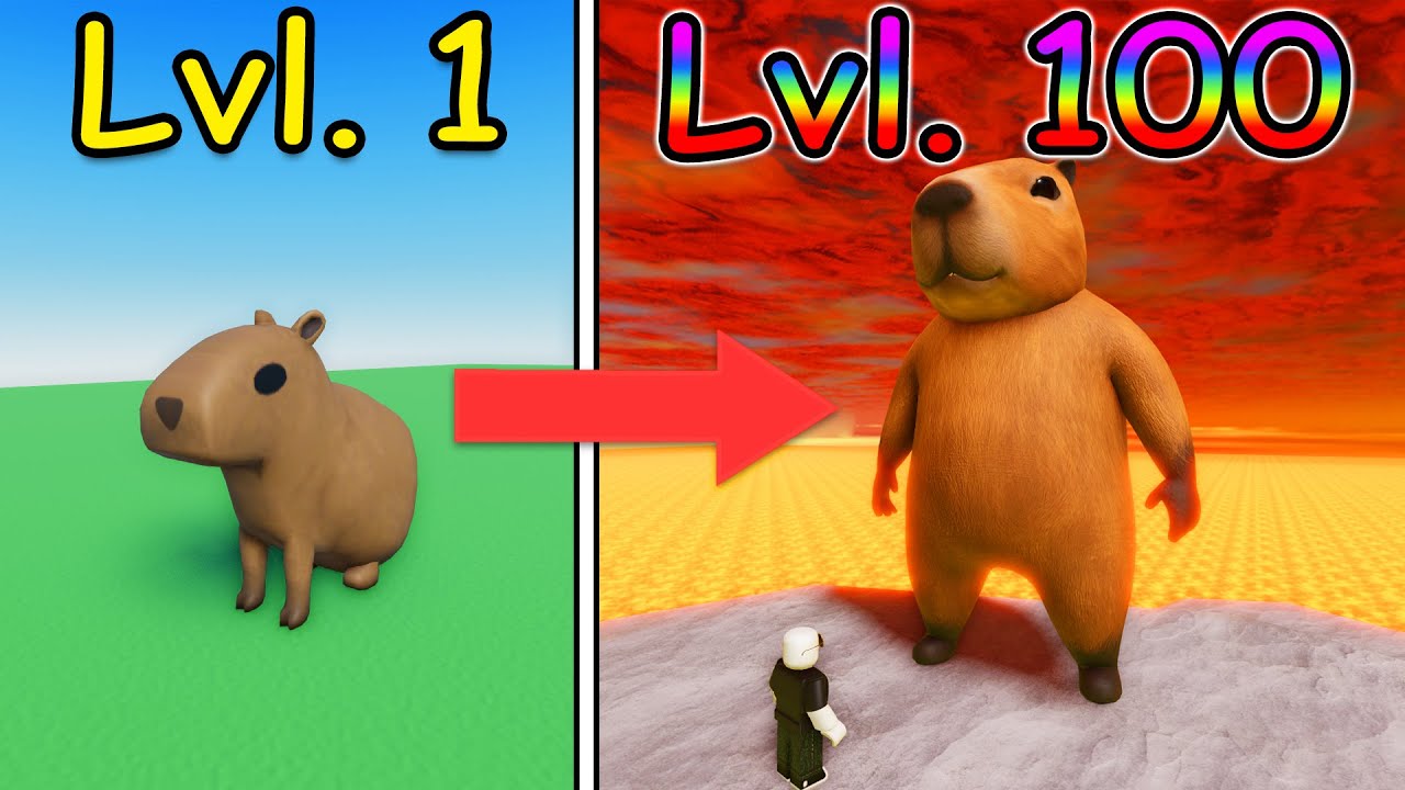 i went from NOOB to PRO in Roblox capybara evolution... - YouTube