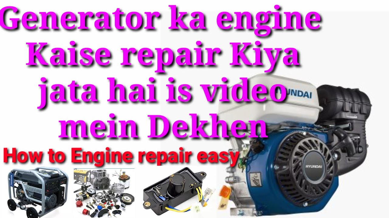 How to Overhaul Complete Generator | How to Rebuild Engine - YouTube