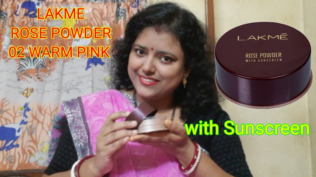 LAKME ROSE POWDER WITH SUNSCREEN 02 warm pink|LAKME loose powder|Best ...
