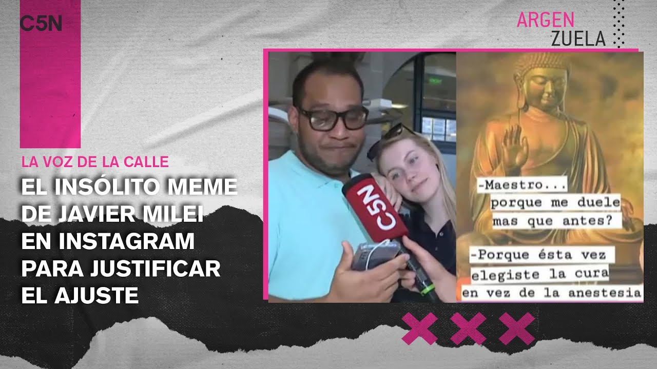 Qué OPINA la GENTE del MEME que posteó JAVIER MILEI en INSTAGRAM - YouTube