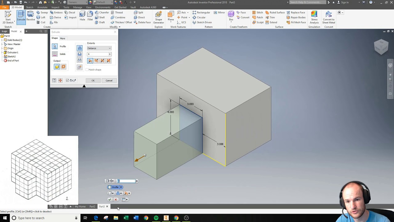 INVENTOR Iso Basic 2 - YouTube