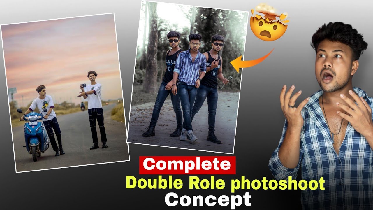 Double Role concept photoshoot and editing Tutorial | Double role ...