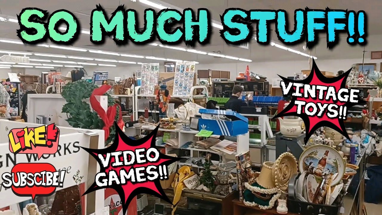 Toy hunting at this MASSIVE, two-story thrift store!! | Thrifting ...