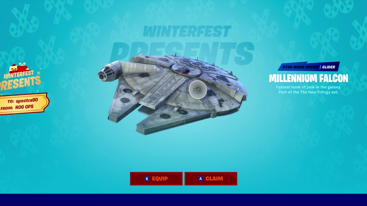 FORTNITE SEASON 1 CHAPTER 2 WINTERFEST OPENING MY 14 PRESENT DATE 12-31 ...