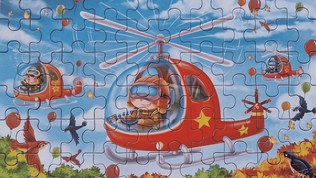 Helly Copter | Bermain Puzzle Helly Copter 60 Keping | Menyusun Puzzle ...