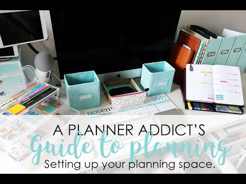 A Planner Addicts Guide to Planning: Setting up a planning space - YouTube