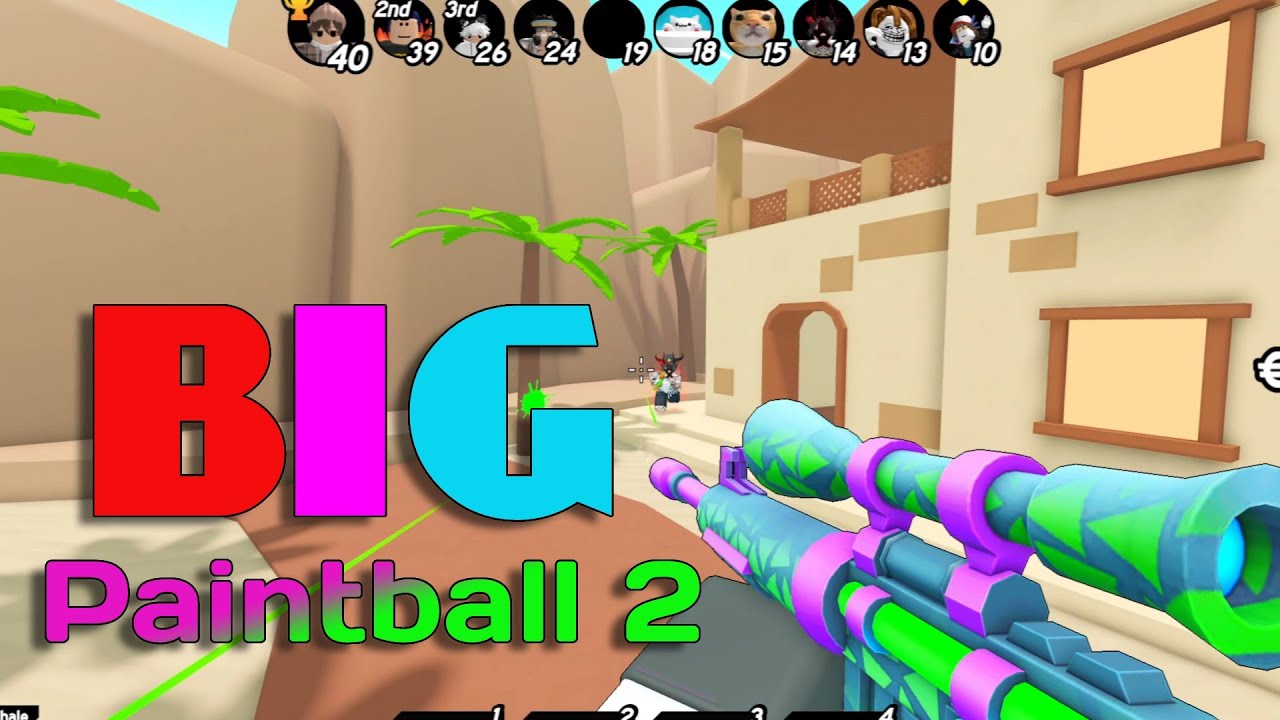 Roblox BIG Paintball 2 Gameplay - YouTube
