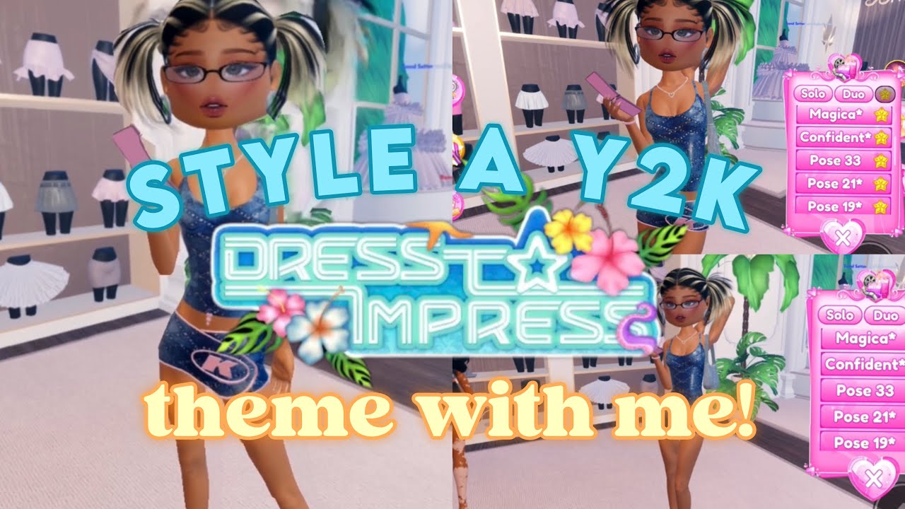Styling the Y2K theme on Dress to Impress | NEW items! - YouTube