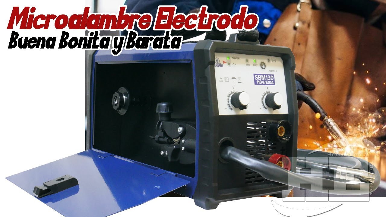 Soldadora Inverter BERGEN Micro alambre y Electrodo 130 amps SBM130 ...