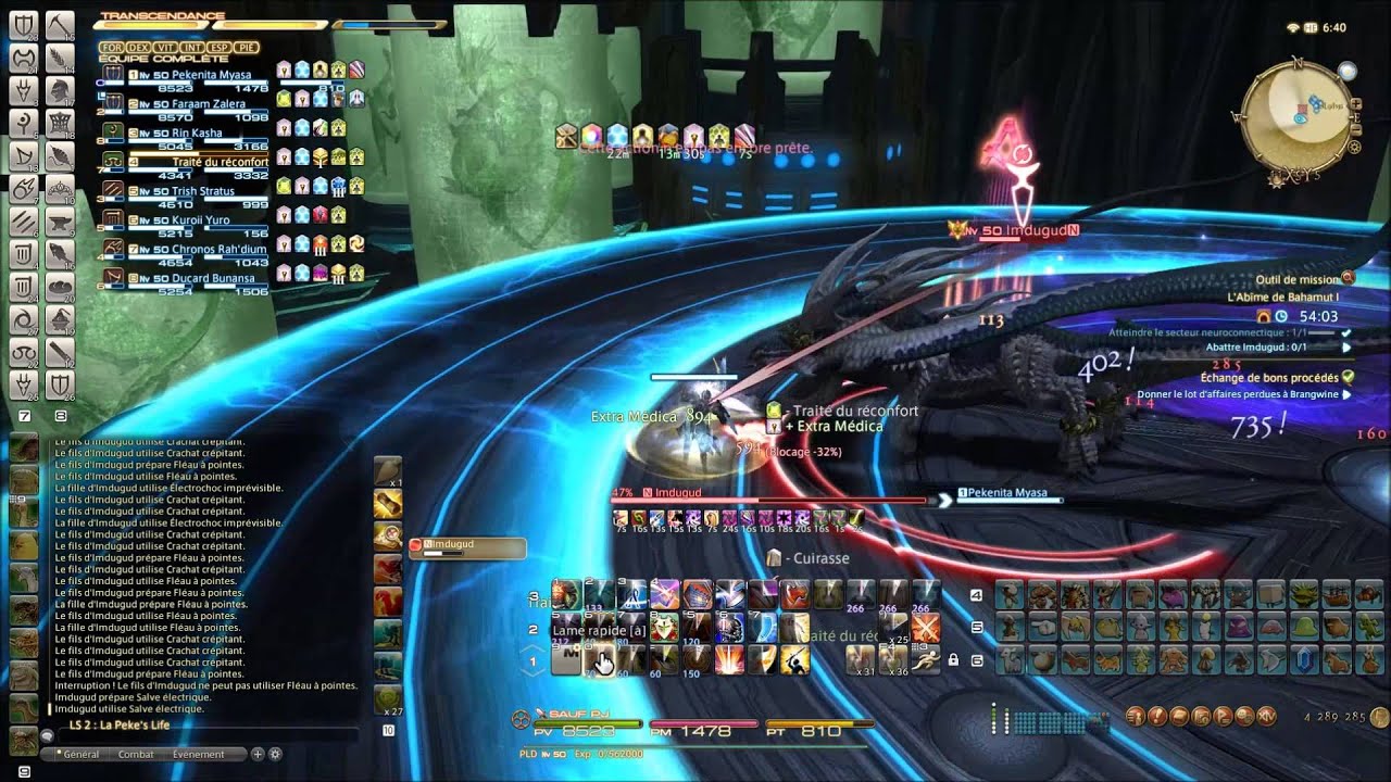 [FFXIV]Wraith - Ragnarok - (T10) Les Abimes de Bahamut Turn 1 - PLD POV ...