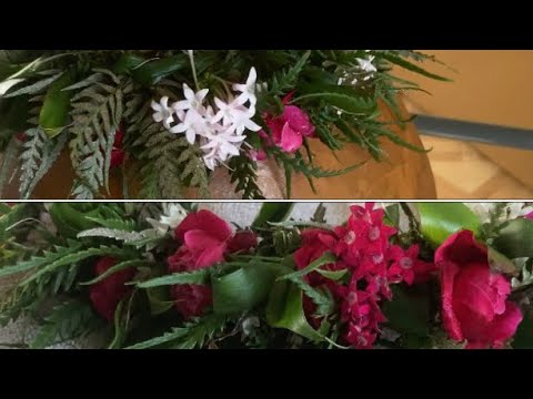 MAKING LEI HAKU WITH ROSES, PALAPALAI FERN & LĀʻĪ & MORE - YouTube