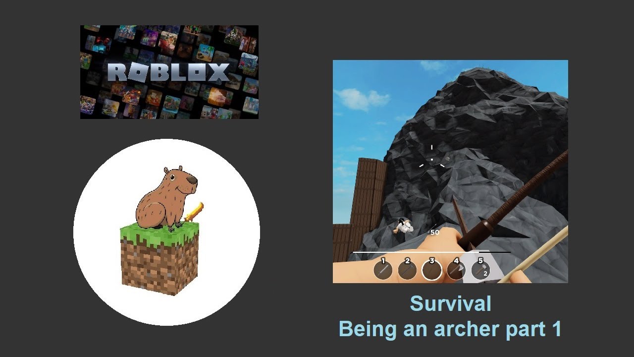 Roblox Survival - Being an archer part 1 - YouTube