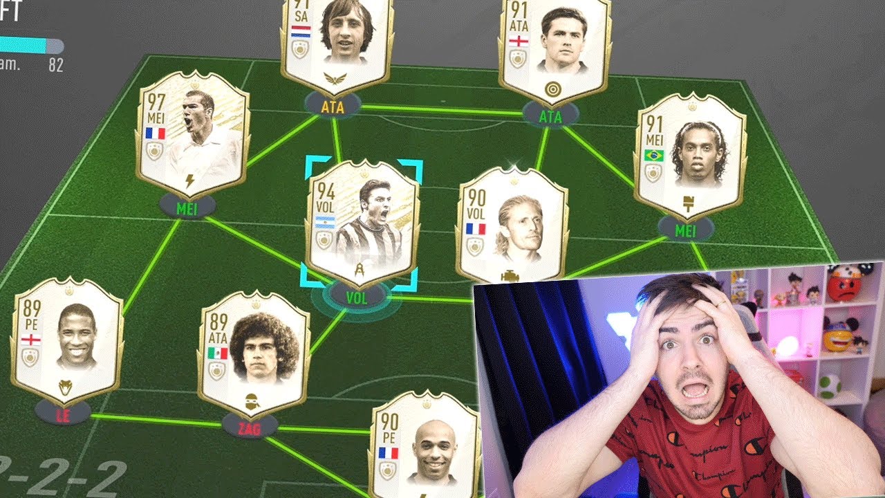 *HISTORICO* FUT DRAFT FULL ICON COM SUPER ICONS!!! FUT DRAFT DA GALERA ...
