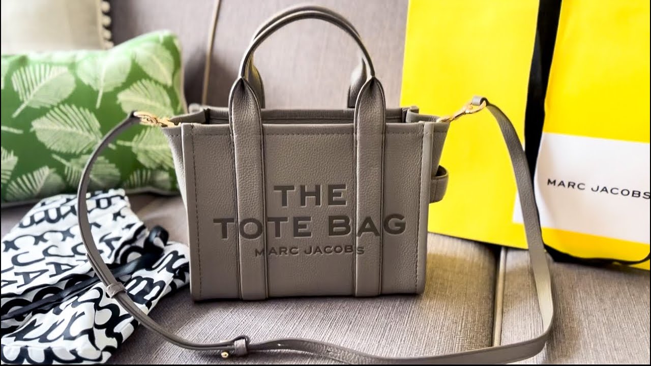 Marc Jacobs The Tote Bag | Size Small | Cement Colour - YouTube