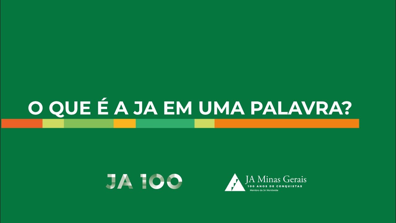 o que é a JA em uma palavra? | JA Day 2019 - YouTube