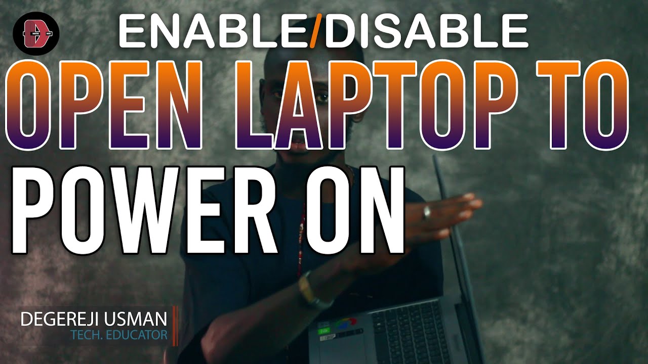 How to Enable or Disable flip to boot on LENOVO, etc. - YouTube