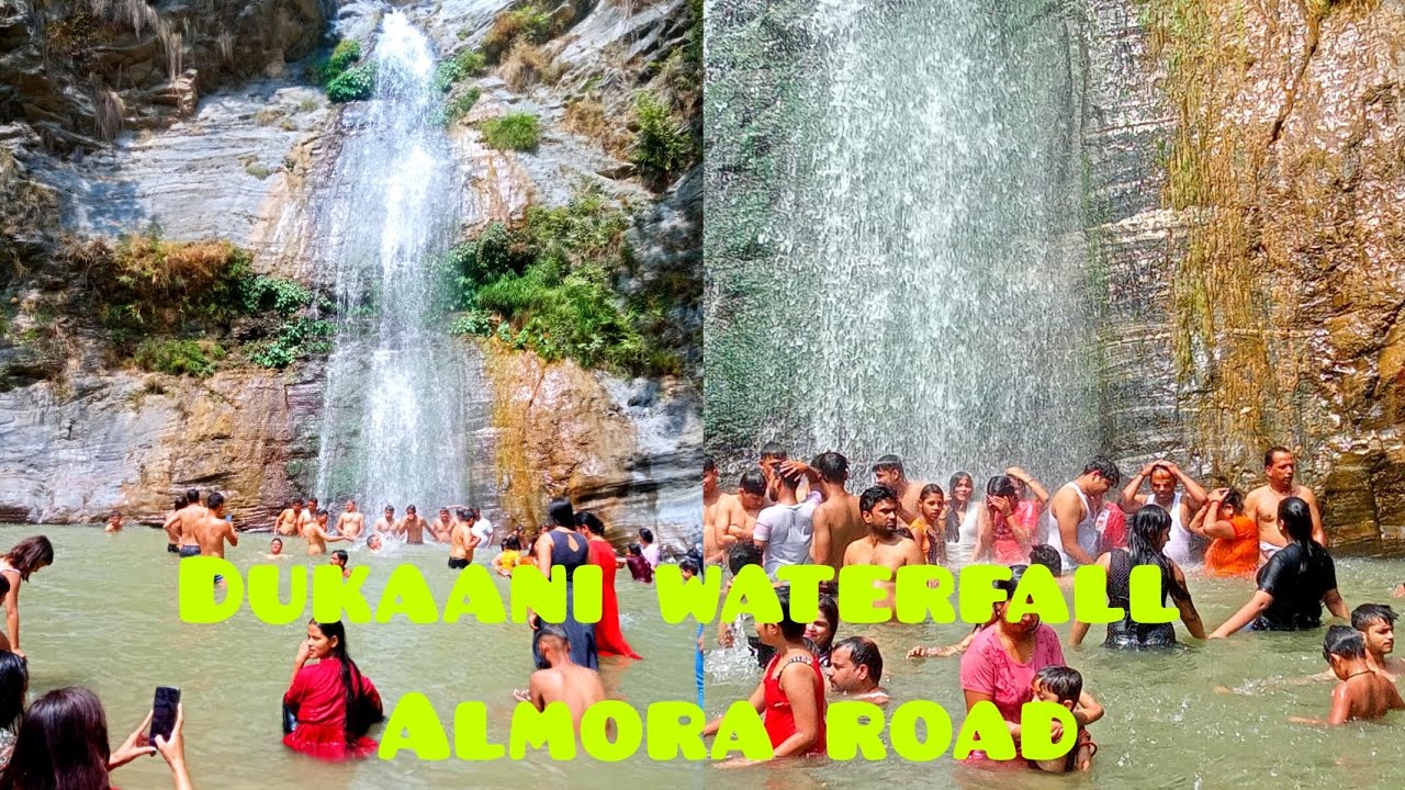 Dhokane Waterfall♥️Dhokane Waterfall Kaha h 😱#waterfall #nainitallake # ...