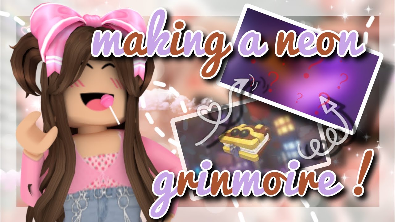making a neon GRINMOIRE in adopt me! (Roblox) - YouTube