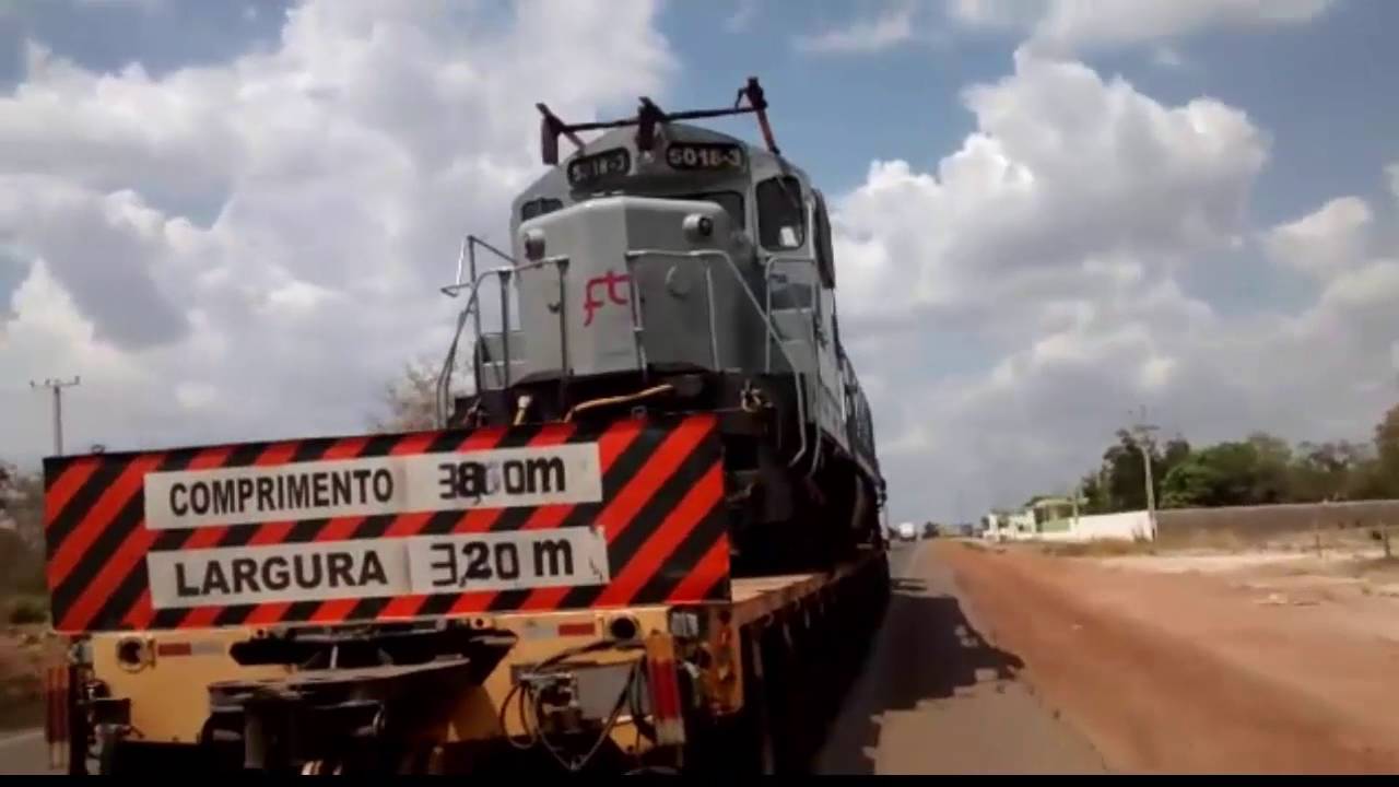 Locomotiva SD18 Passando por Grajaú - Maranhão - YouTube