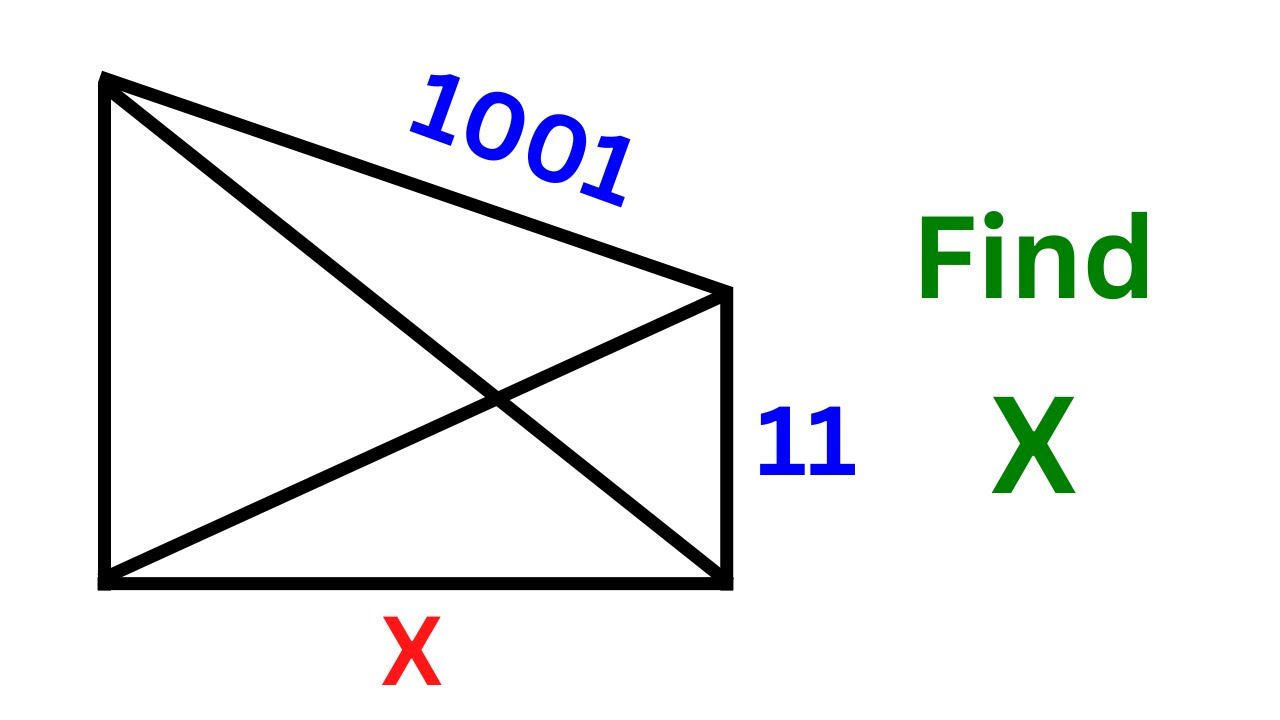 Find the length X | Important Geometry Skill | Geometry - YouTube