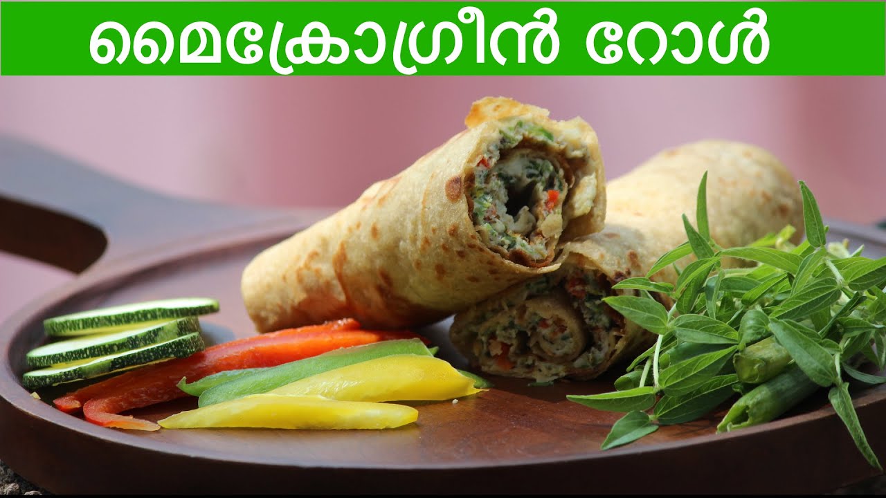 #microgreens chapathi roll || protein rich chapathi roll for weight ...