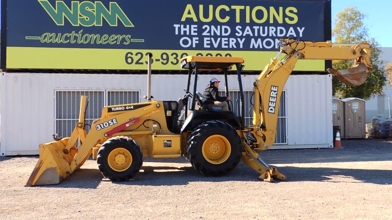John Deere 310SE 4x4 Extend-a-hoe Backhoe Loader at Public Auction ...