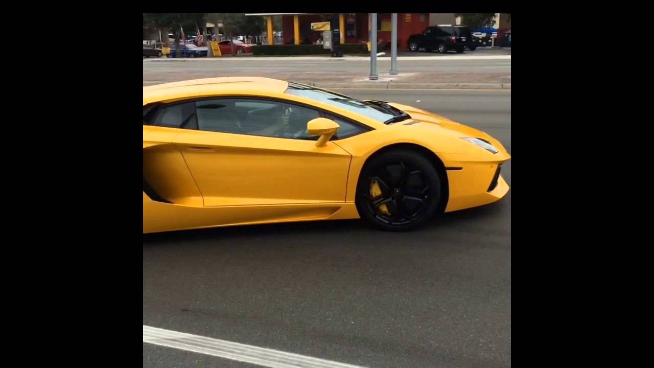 Twin Turbo Aventador Flames+Acceleration - YouTube