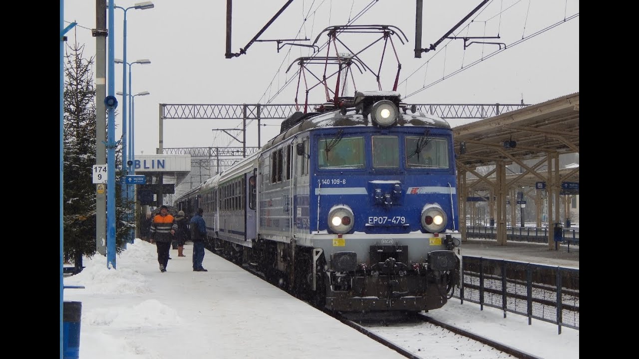 EP07-479 z TLK Czartoryski, powrót zimy w Lublinie!! (opis) - YouTube