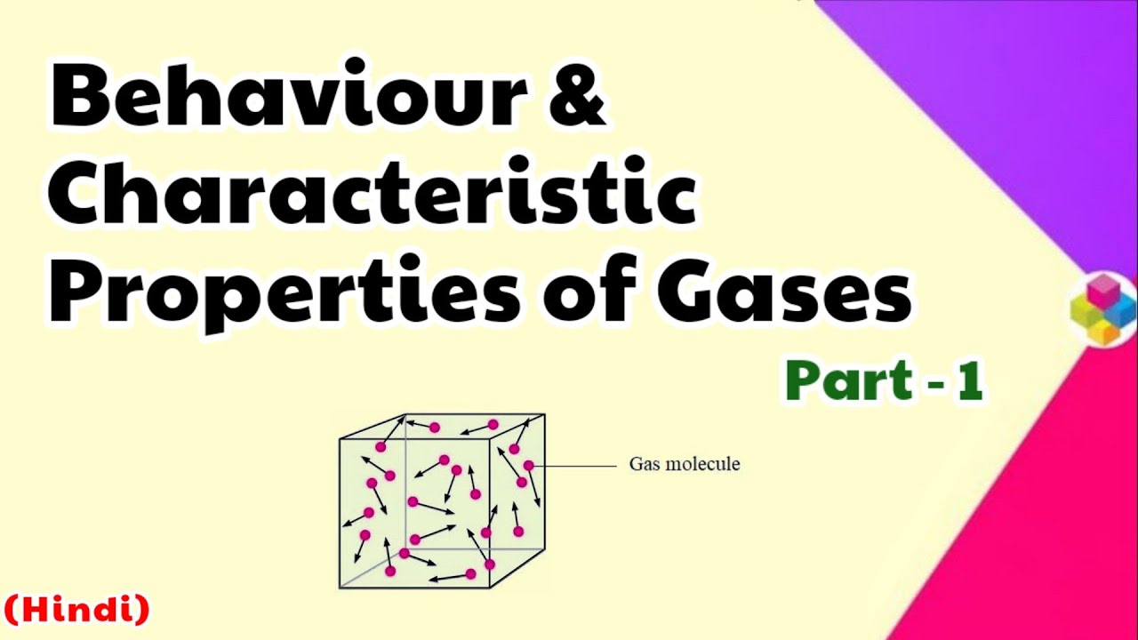 Behaviour & Characteristic Properties of Gases Part 1 | Study of Gas ...