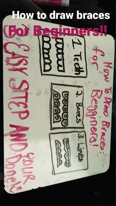 How to draw braces for beginners!! #drawing #art - YouTube