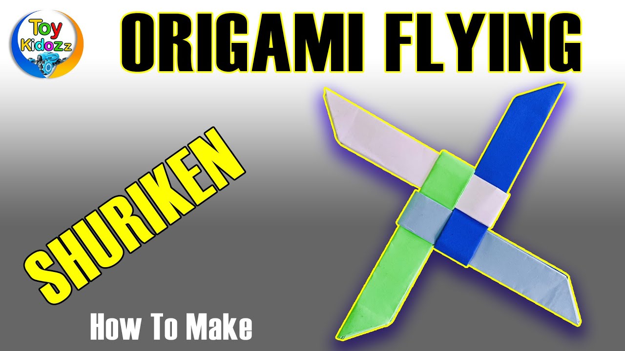 How to Make a Flying Shuriken | Easy Origami - YouTube