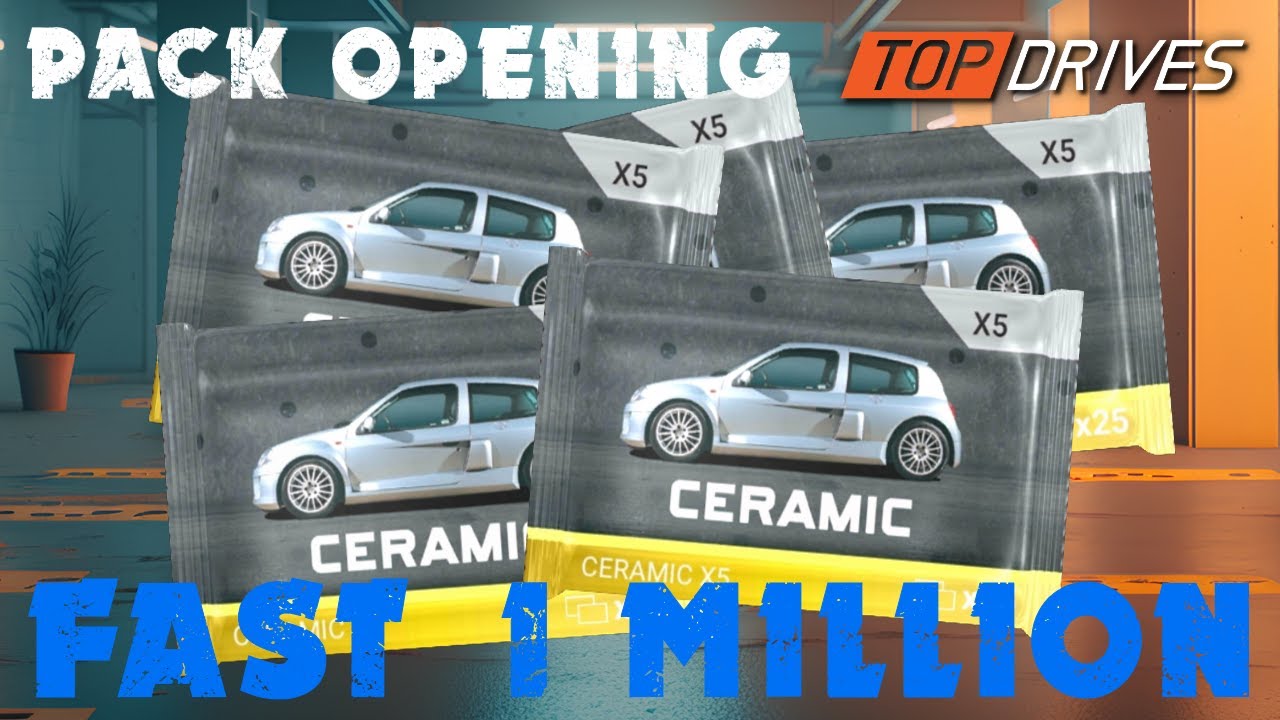 Top Drives Pack Opening - Chasing Update 25 cars in Ceramics - YouTube