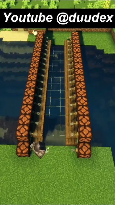 Minecraft automatic bridge - YouTube