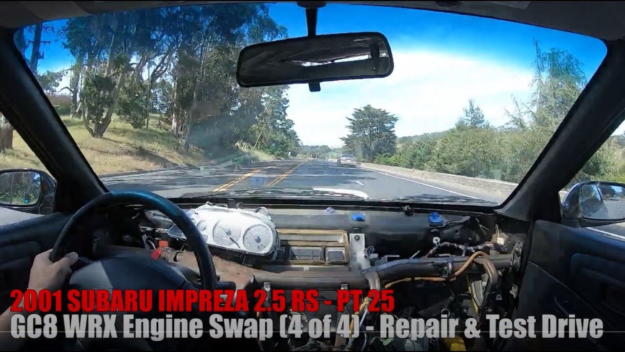 EJ205 Engine Swap Pt 4 - Test Drive - Subaru Impreza 2.5RS GC8 Video 25 ...