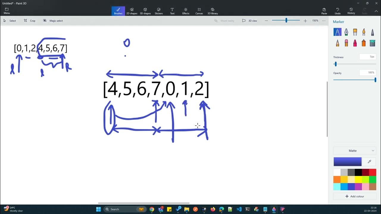 Leet Code 33 - Search in Rotated Sorted Array - YouTube