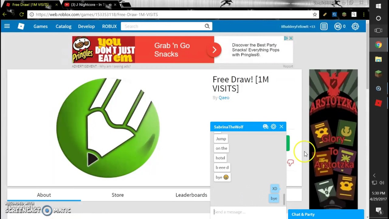 roblox free draw.. - YouTube