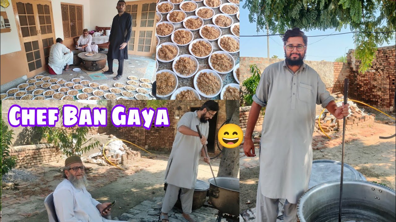 Main Chef Ban Gaya 😃😁 #vlog #chef #villagelife - YouTube