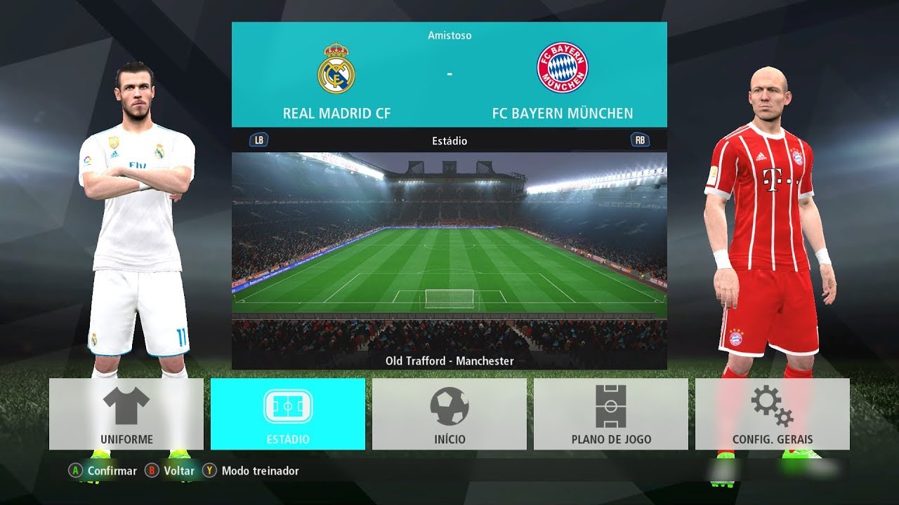 PES 2017 - MENU PES 2018 by Estarlen Silva - YouTube
