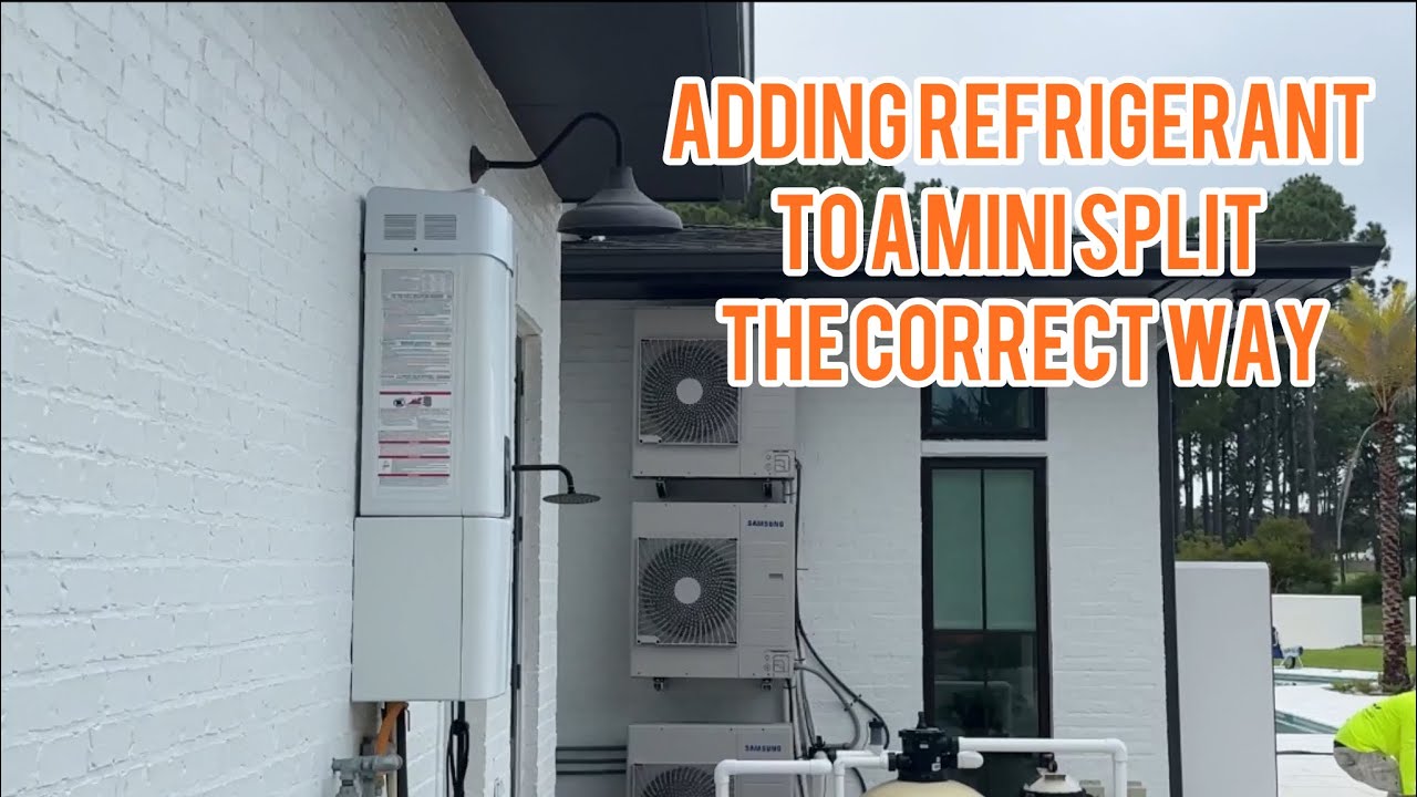 How to correctly add refrigerant to a mini split | HVAC FLORIDA | - YouTube