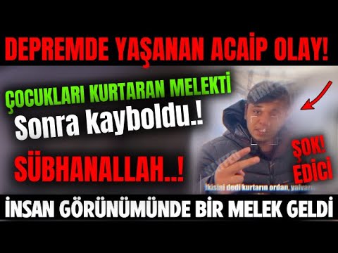 Depremde yaşanan büyük mucize! Herkes şok oldu..İnsan görünümlü melek çocukları böyle kurtardı..ŞOK!