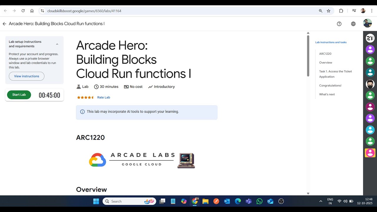 Arcade Hero: Building Blocks Cloud Run functions I || Lab Solution ...