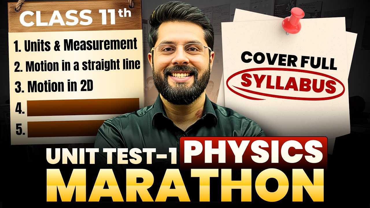 Full Physics for PT 1 Class 11 in One Shot | Units Dimensions, Motion 1 ...