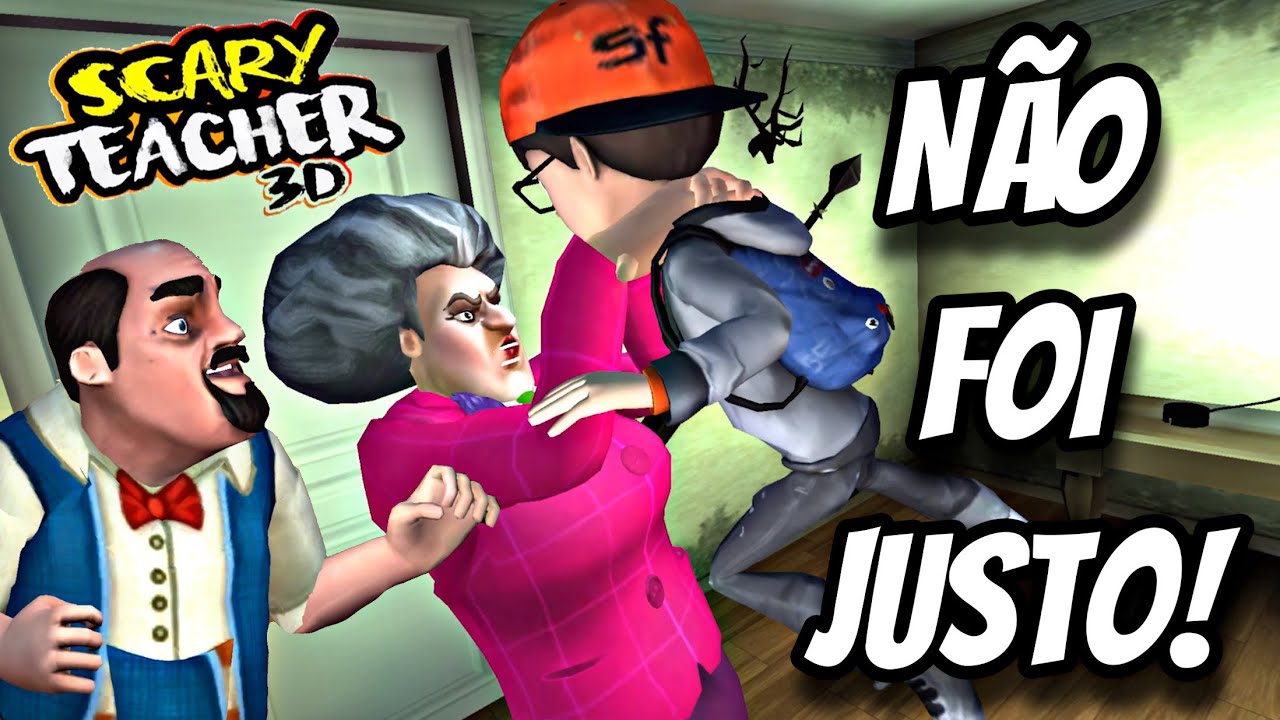ISSO FOI INJUSTO! SCARY TEACHER GAMEPLAY PETER GAMES - YouTube