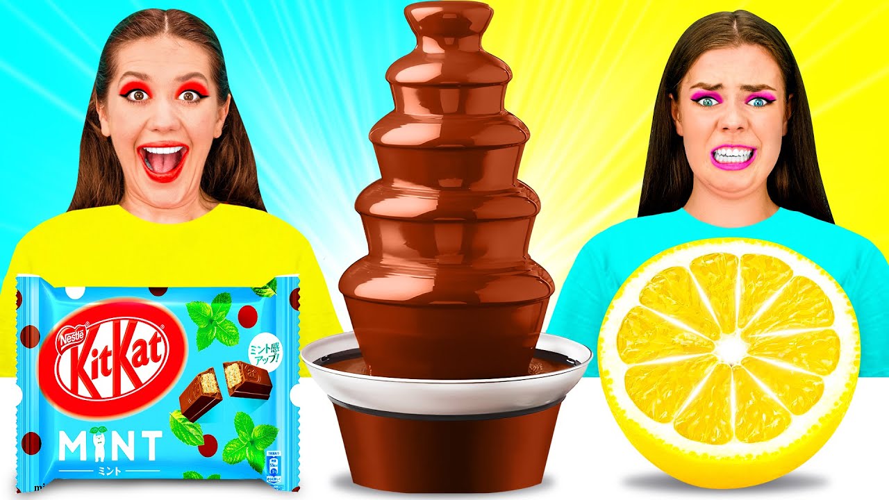 Chocolate Fountain Fondue Challenge | Tasty Kitchen Hacks by 4Fun ...