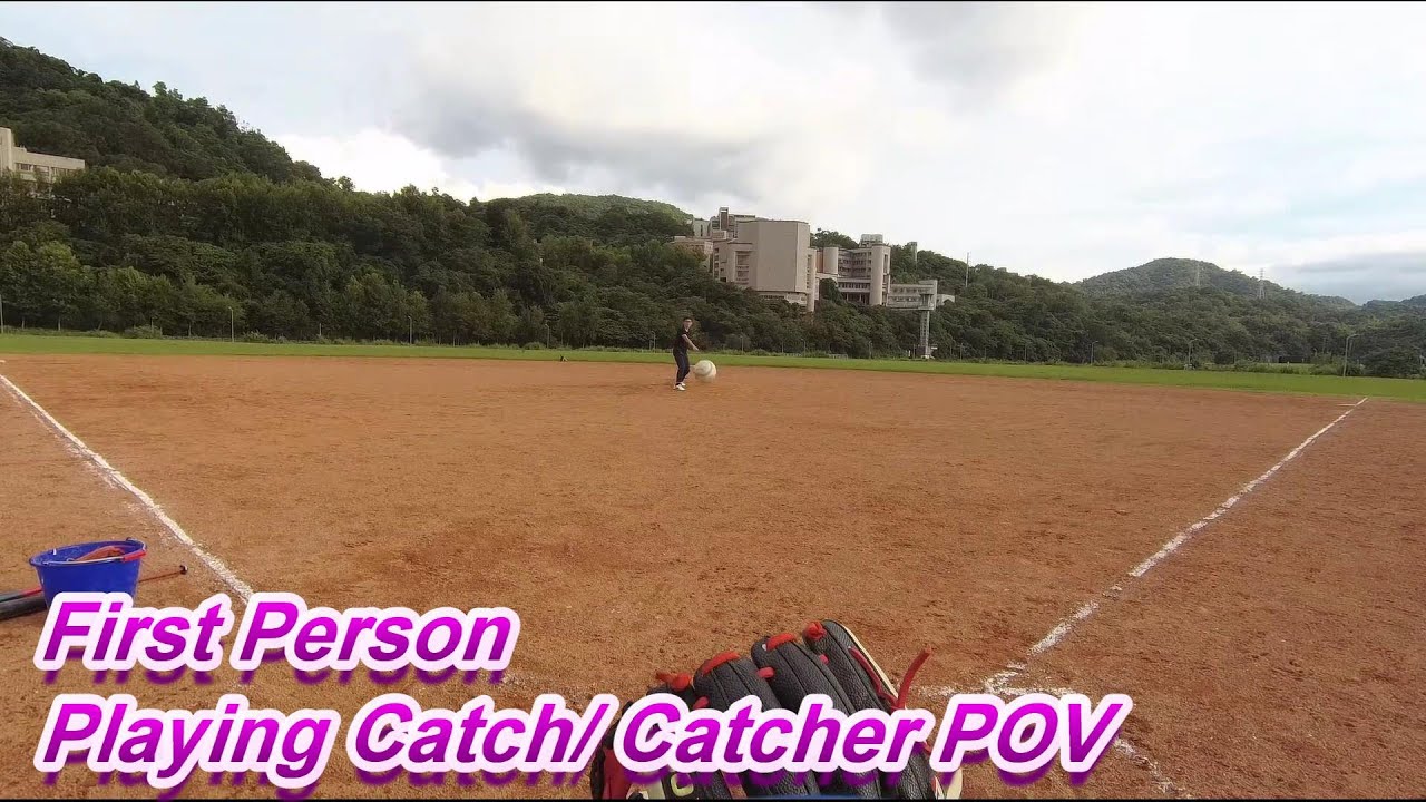 first person baseball fielding practice episode 2 - YouTube